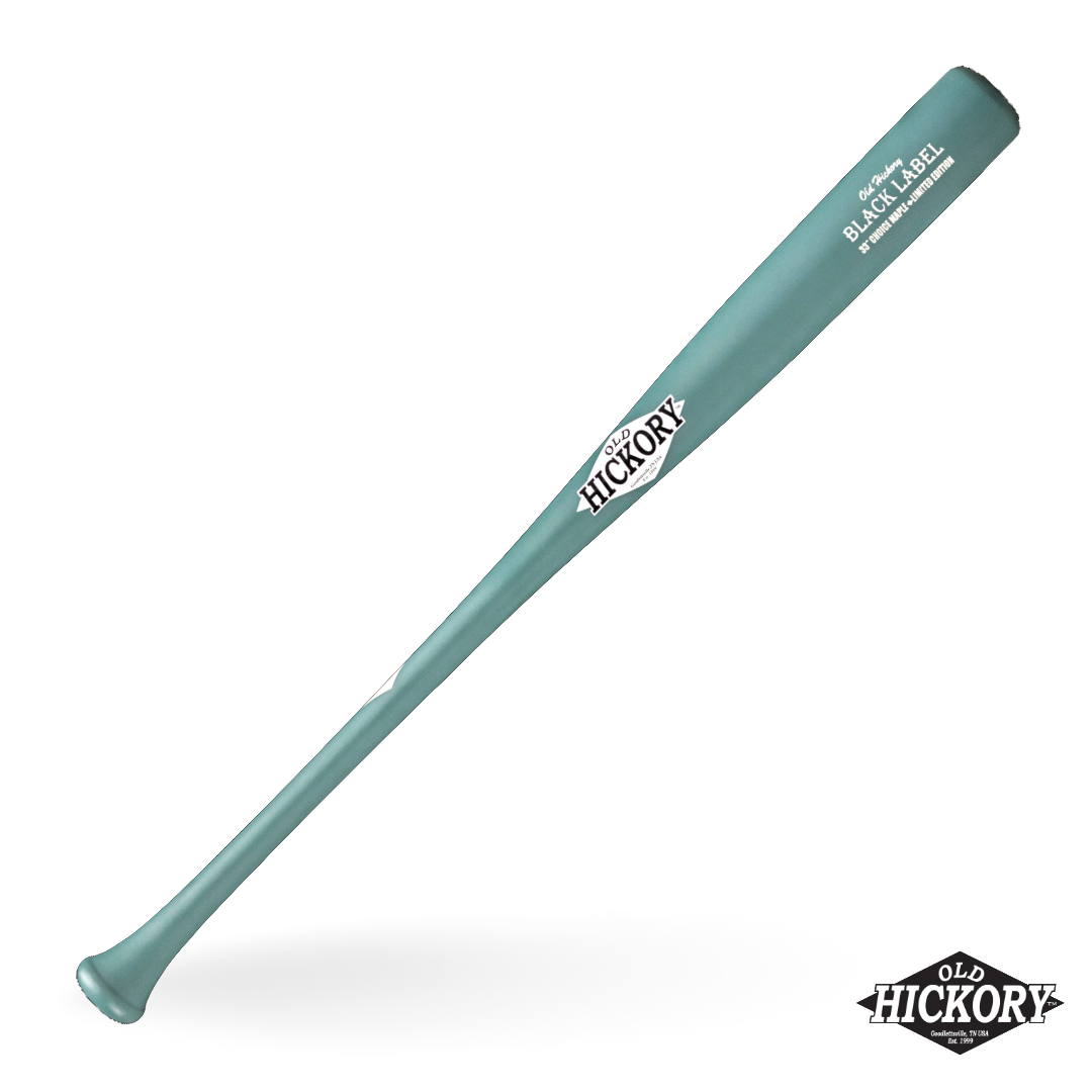 Wood Bats | Pro Maple Bats | Black Label - Seafoam Green – Old Hickory ...