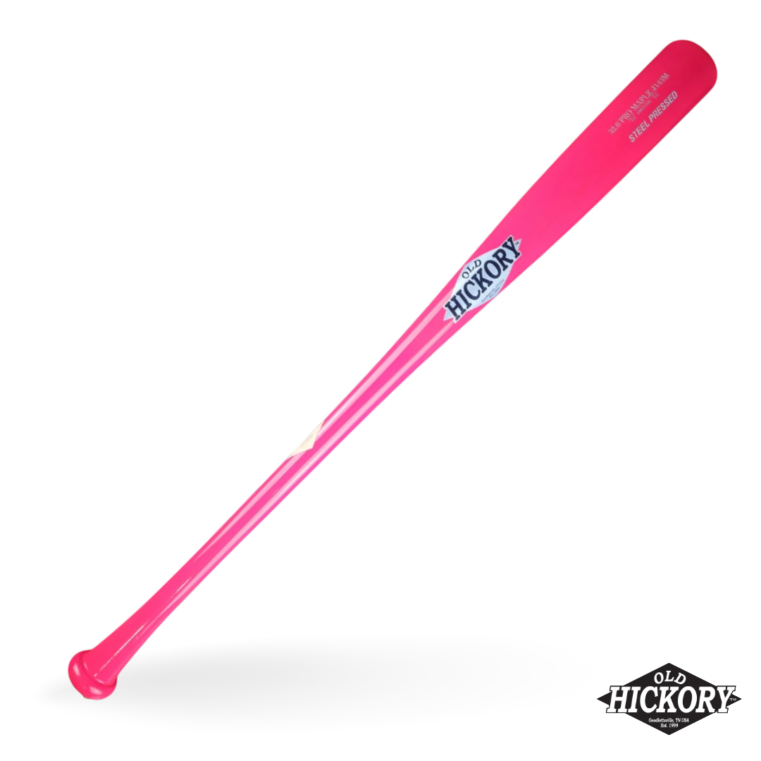 Wood Bats | Custom Pro Baseball Bats | J143M Steel Pressed Pink – Old ...